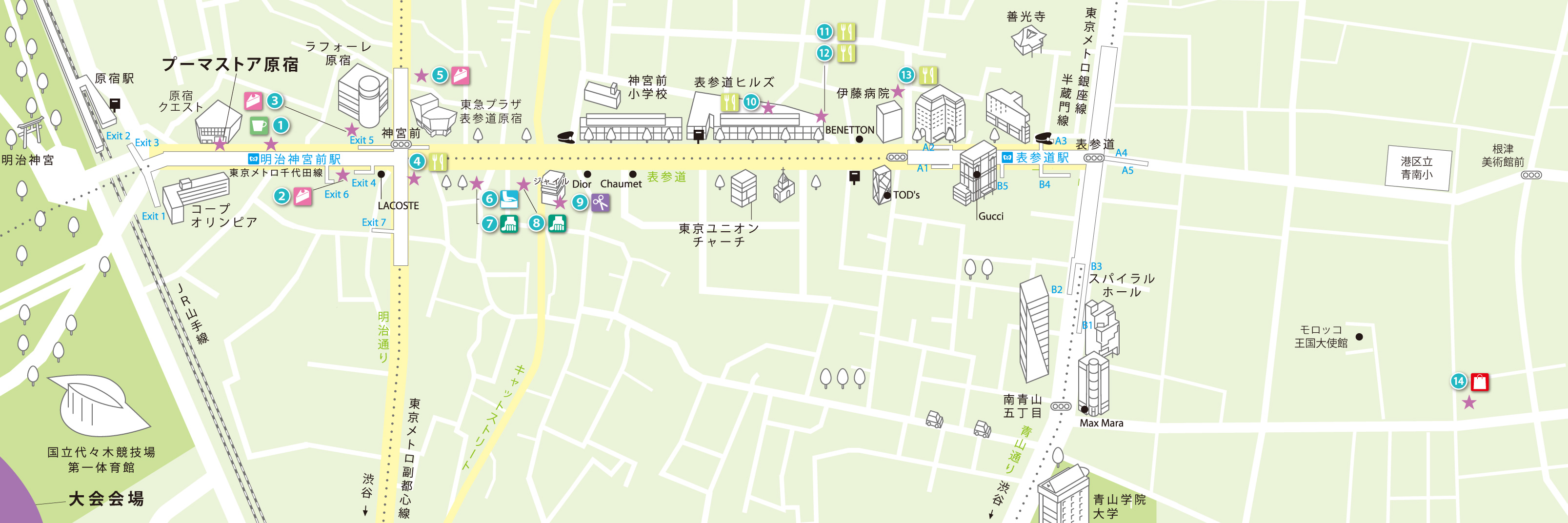 omote_map | 第14回 渋谷・表参道 Women’s Run【公式】